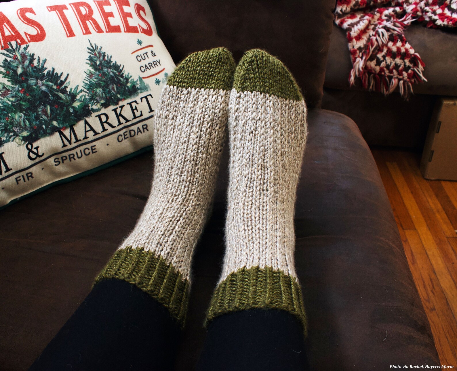 KNITTING PATTERN ⨯ Cozy Cabin Socks Knitting Pattern, Boot Socks Knit ...