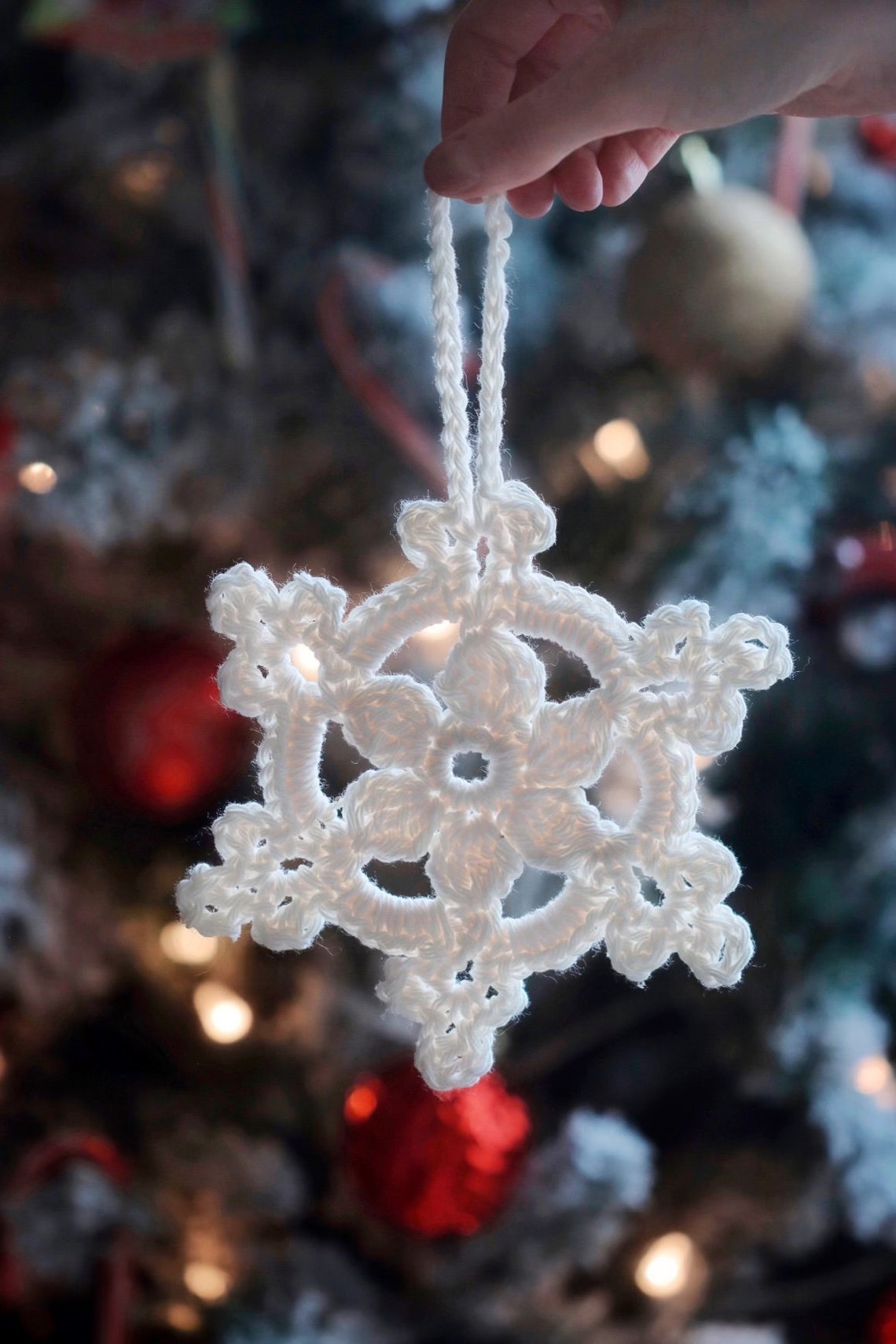 CROCHET PATTERN ⨯ Snowflake Ornament, Holiday Décor ⨯ Snowflake ...