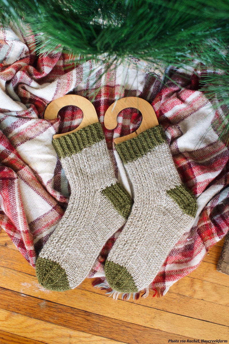 KNITTING PATTERN ⨯ Cozy Cabin Socks Knitting Pattern, Boot Socks Knit ...