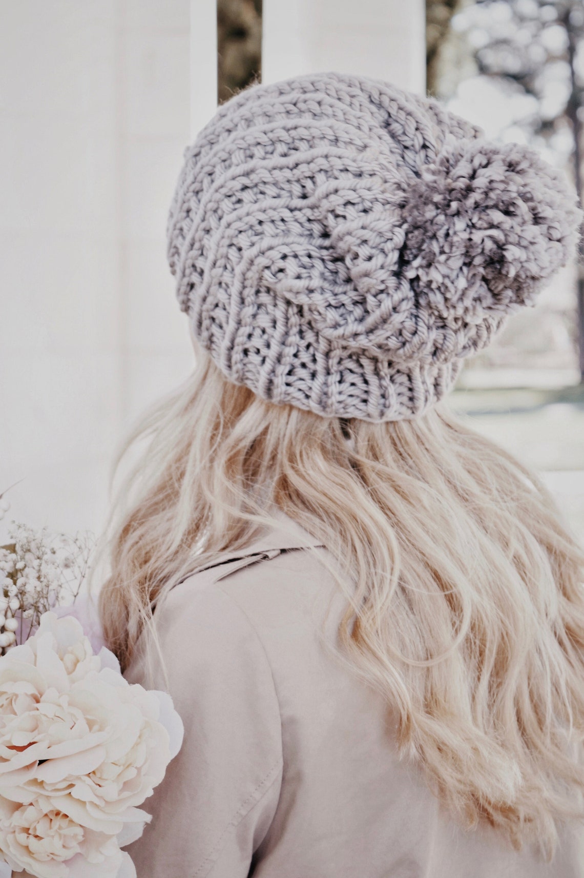 KNITTING PATTERN Chunky Beanie Knit Pattern Easy Knitting - Etsy