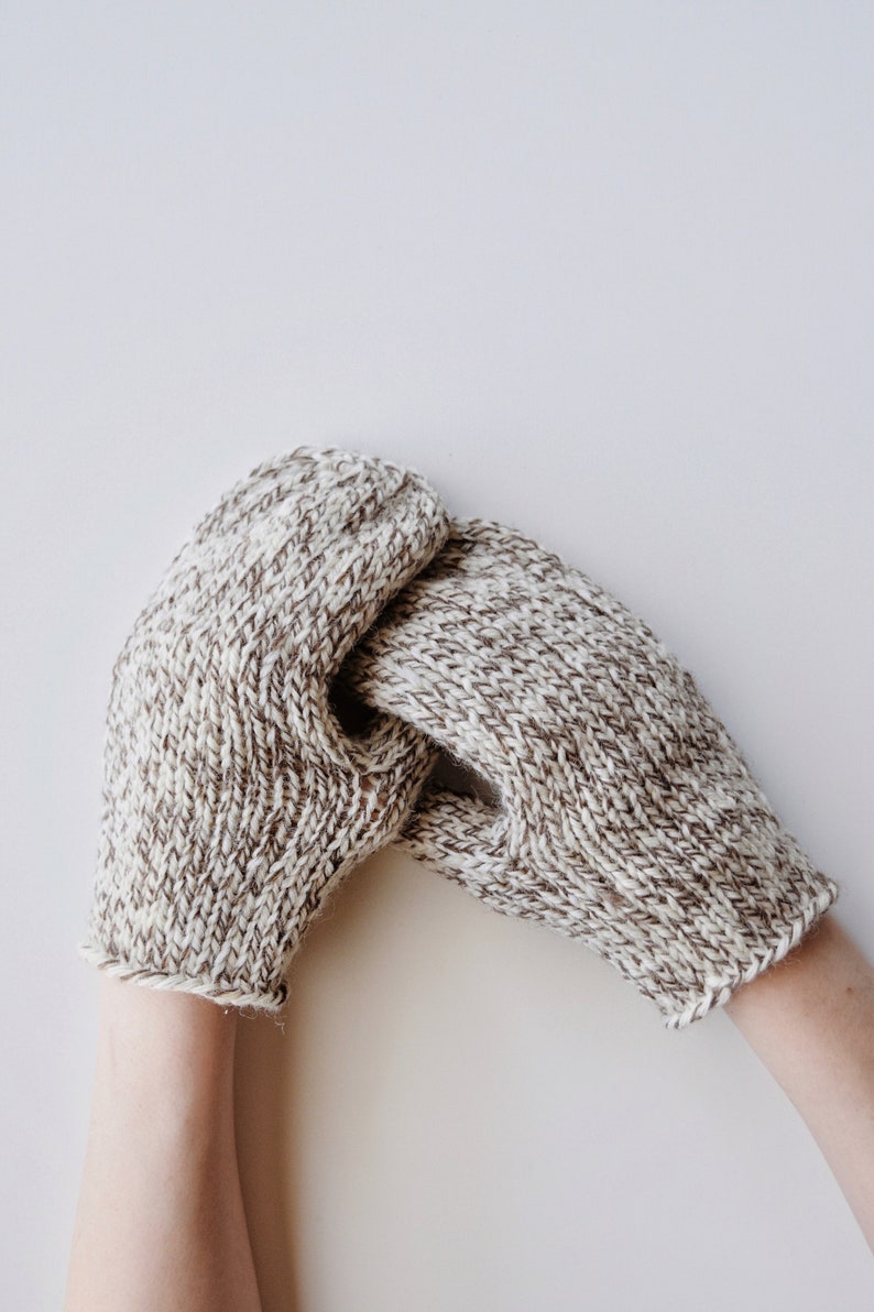 KNITTING PATTERN Beginner Knit Mittens Knitting Pattern | Etsy