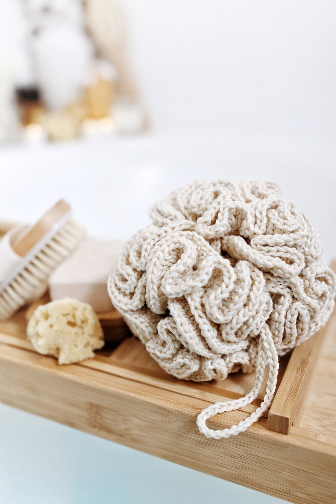 CROCHET PATTERN ⨯ Loofah Crochet Pattern, Bath Sponge DIY Crochet ...