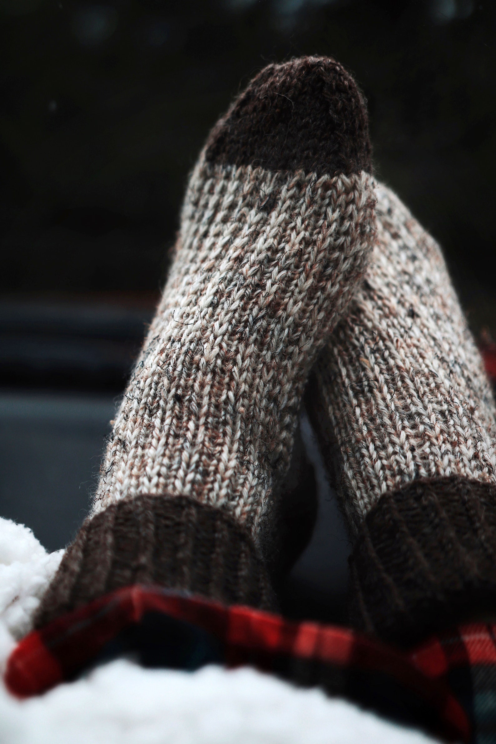 KNITTING PATTERN ⨯ Cozy Cabin Socks Knitting Pattern, Boot Socks Knit ...