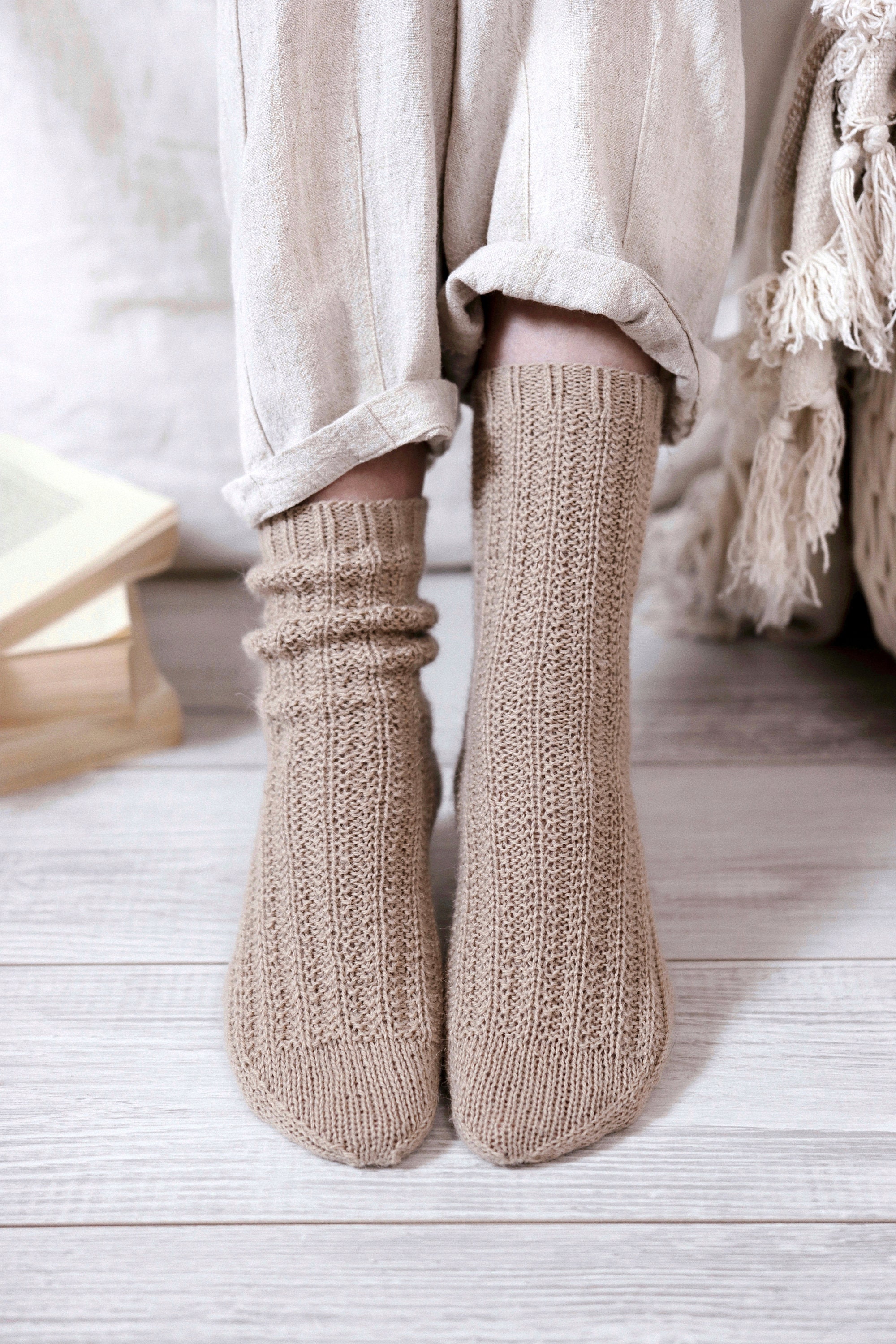 KNITTING PATTERN Classic Socks Knitting Pattern Texture | Etsy