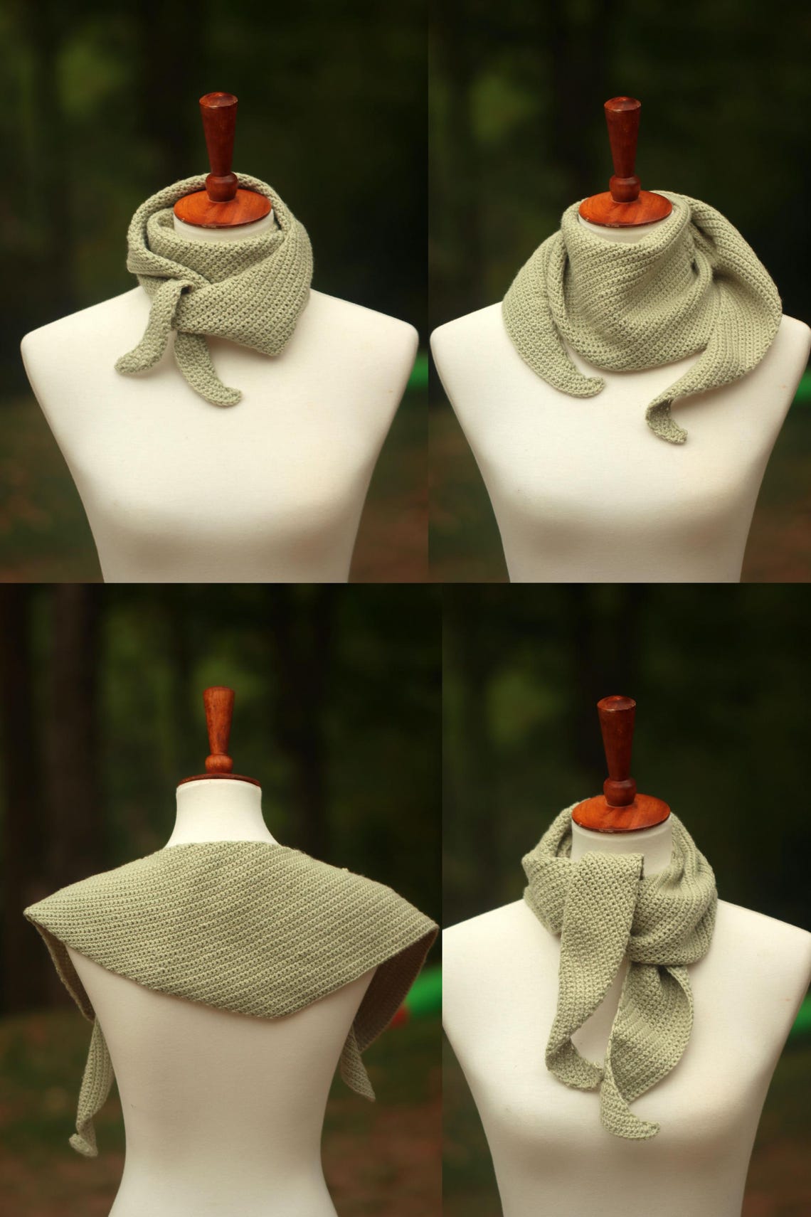 CROCHET PATTERN ⨯ Small Scarf Crochet Pattern, Petite Scarf Pattern ⨯ ...