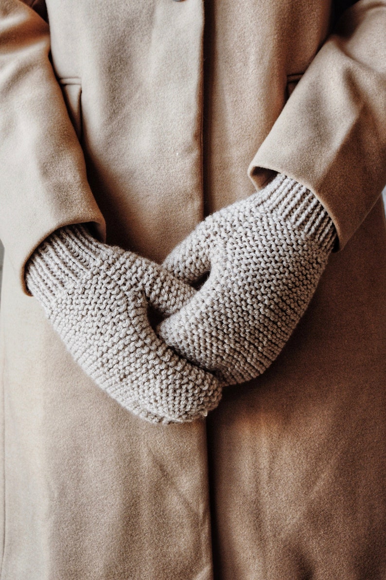 KNITTING PATTERN Easy Mittens Knitting Pattern Cozy Mittens - Etsy