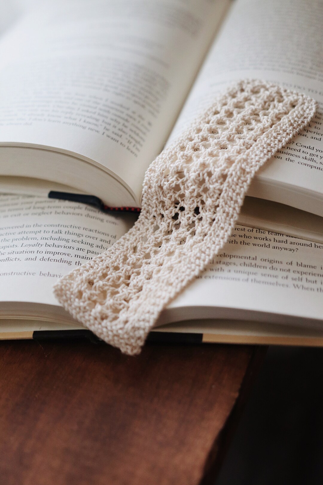 KNITTING PATTERN Bookmark Knit Pattern, Easy Knitting Pattern Vintage ...