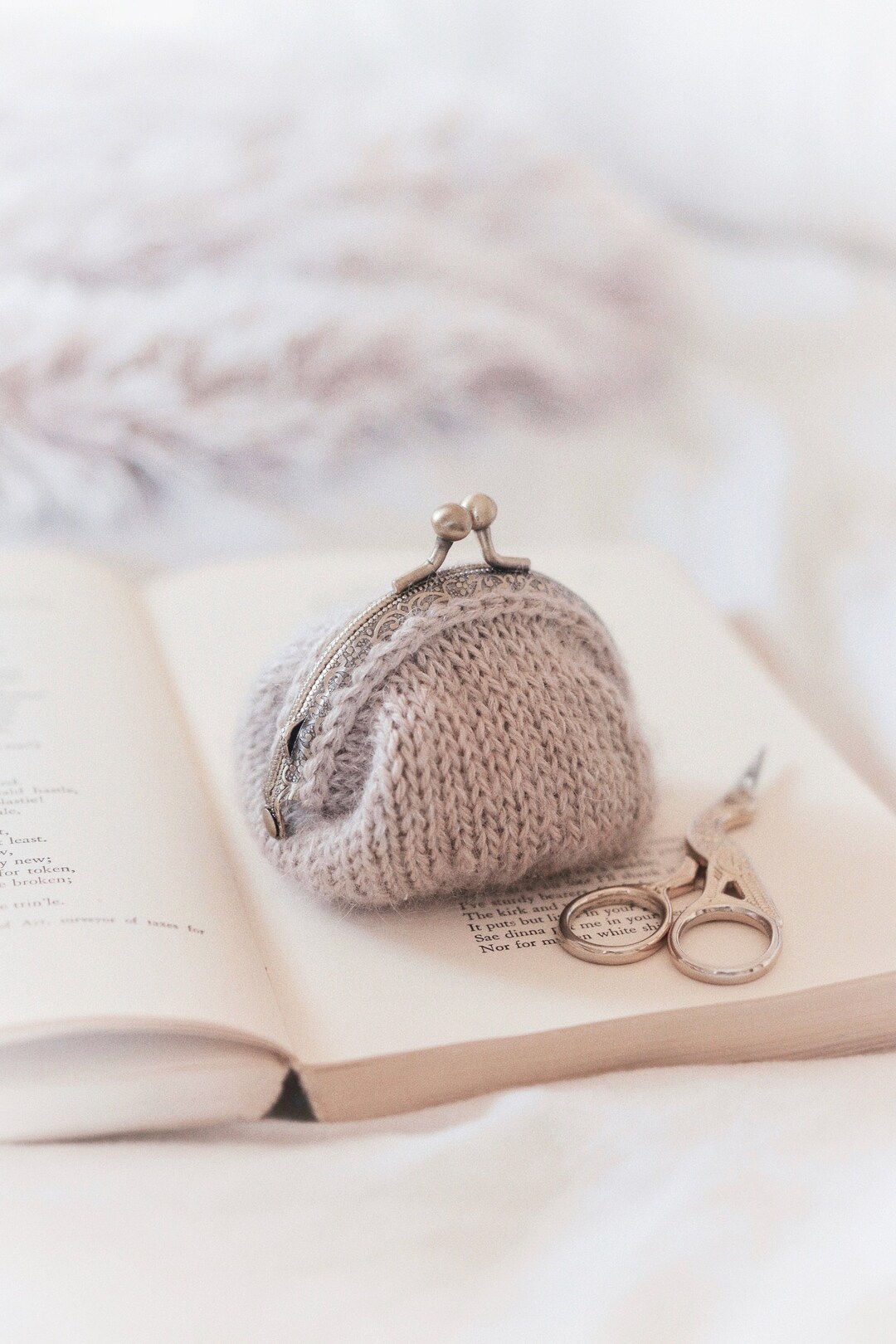KNITTING PATTERN ⨯ Coin Purse Knit Pattern, Easy Knitting Pattern ...