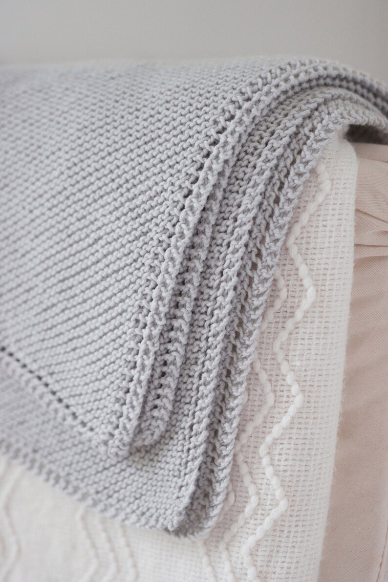 KNITTING PATTERN ⨯ Baby Blanket Knit Pattern, Beginner Knitting Pattern ...