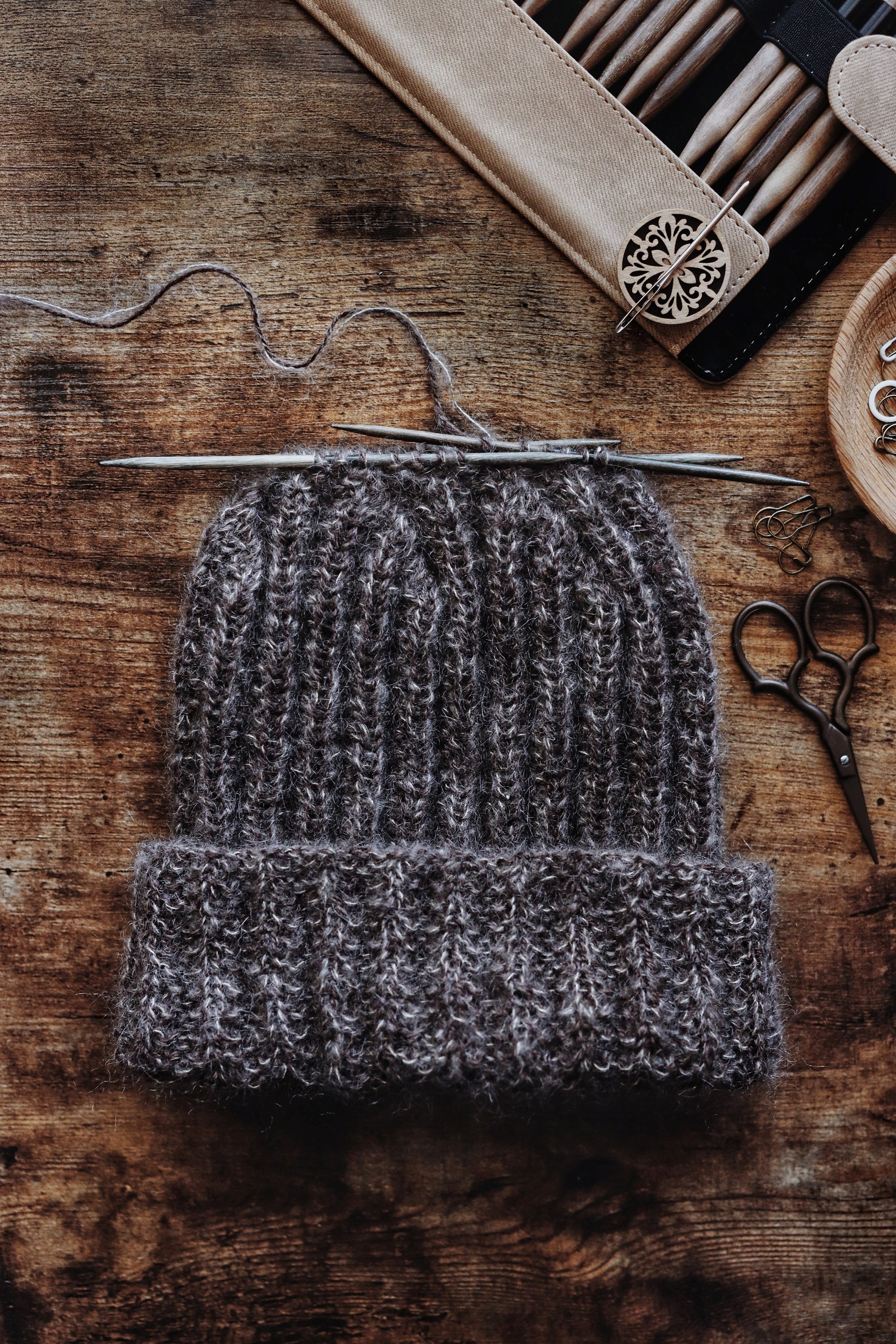 KNITTING PATTERN ⨯ Men's Classic Beanie Knitting Pattern, Mens Winter ...