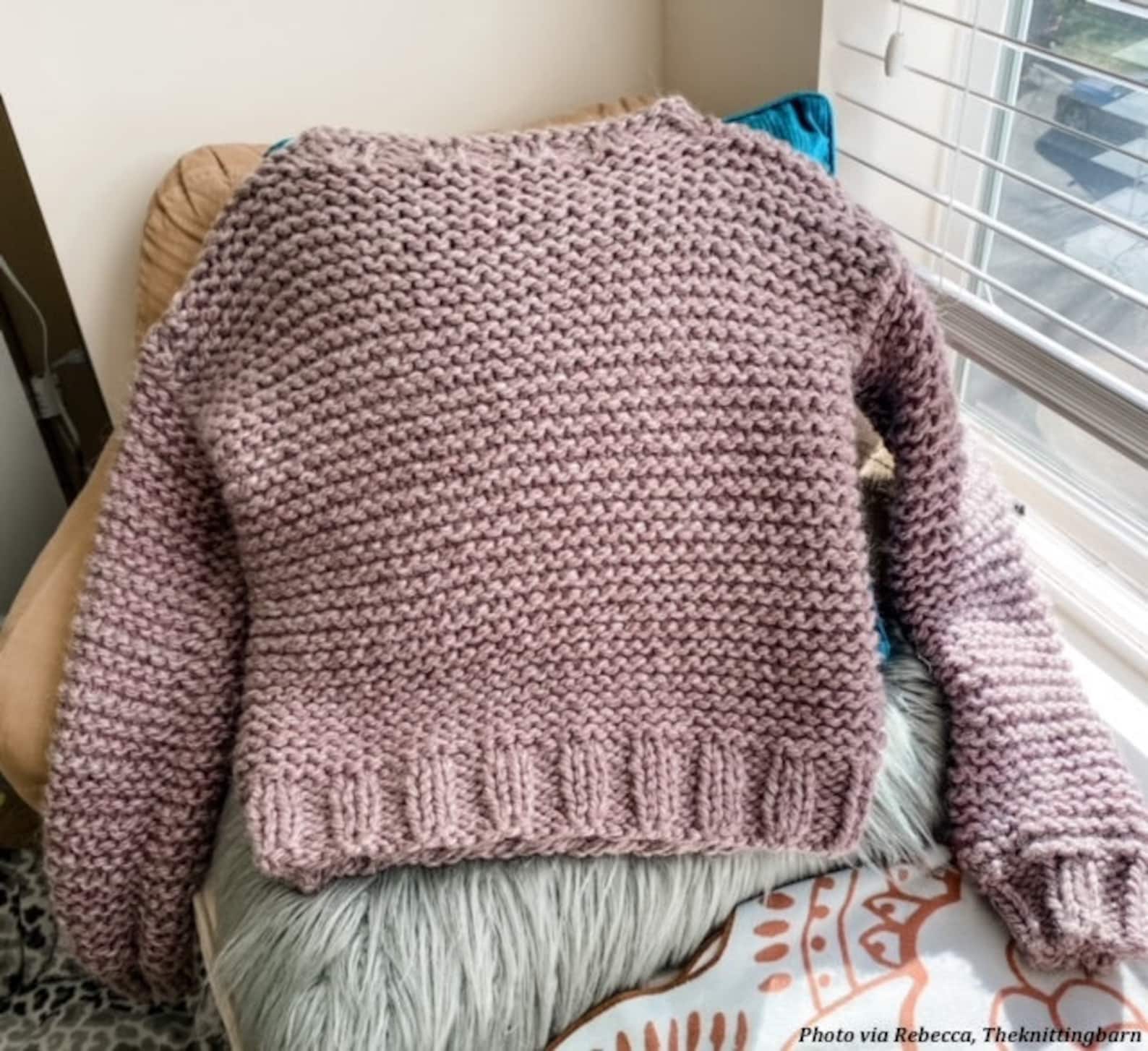 KNITTING PATTERN ⨯ Chunky Knit Sweater Pattern, Bulky Sweater Knitting ...