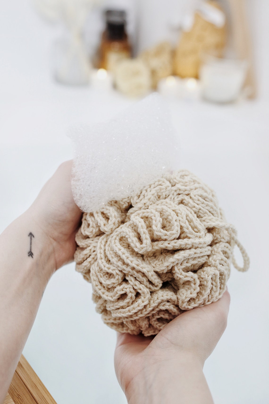 CROCHET PATTERN Loofah Crochet Pattern Bath Sponge DIY | Etsy