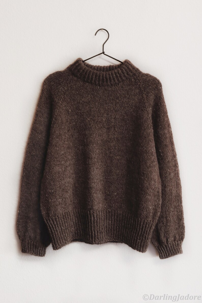 KNITTING PATTERN Classic Sweater Knitting Pattern Chunky - Etsy