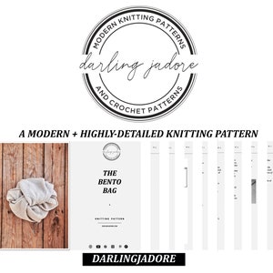 KNITTING PATTERN Bento Bag Knitting Pattern, Easy Bag Knit Pattern Knit ...