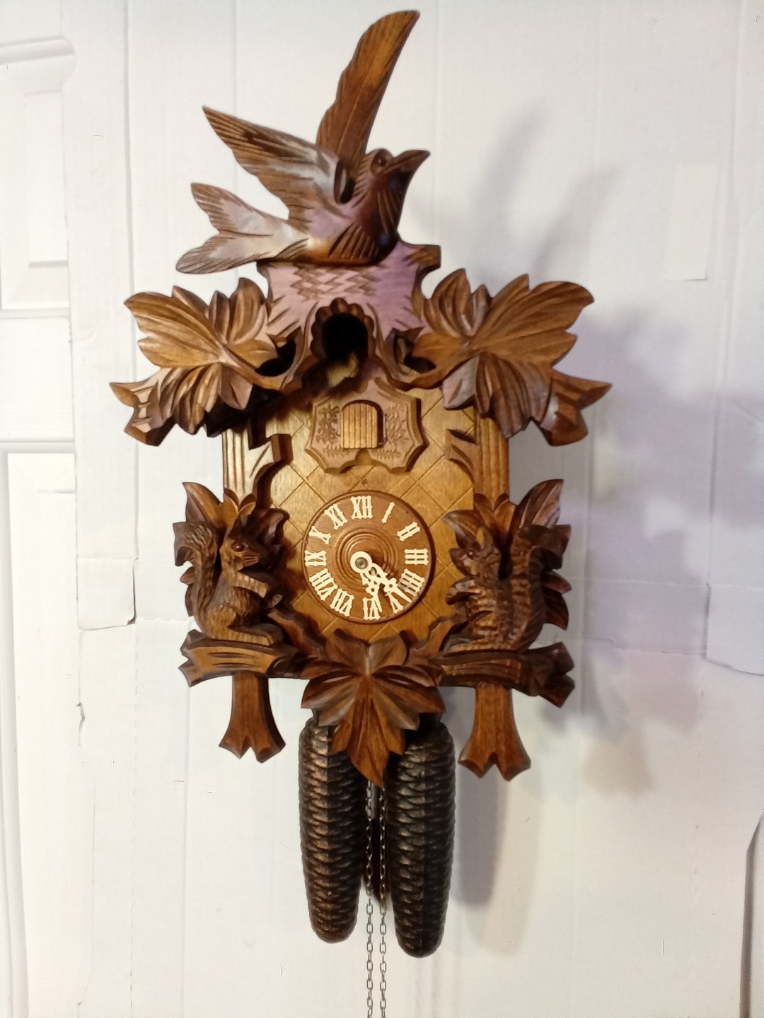 Beautiful Restored 8 Day German Black Forest Cuckoo Clock ...