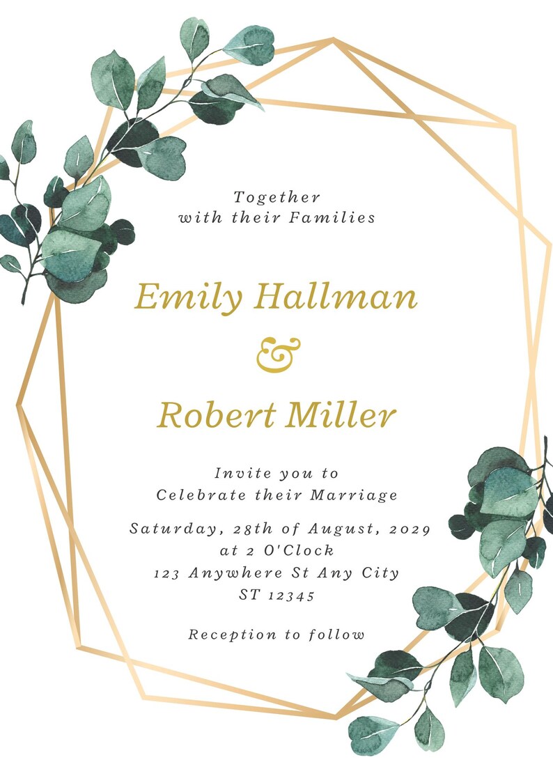 Emily Invitation - Etsy