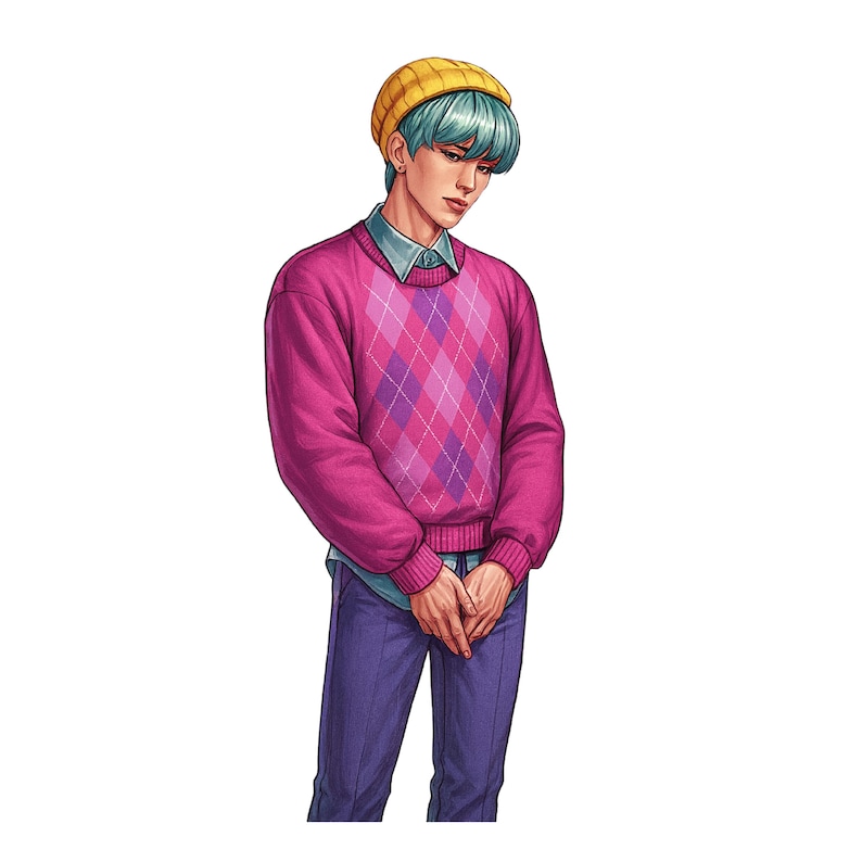 Saja Boys K-pop PNG Clipart Bundle | Anime Idol Group (digital Download ...