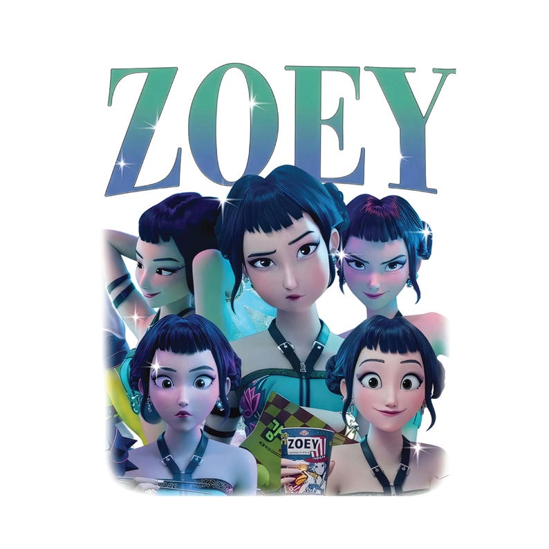 Zoey Huntrix PNG | K-pop Demon Hunters Fan Art (digital Download) - Etsy
