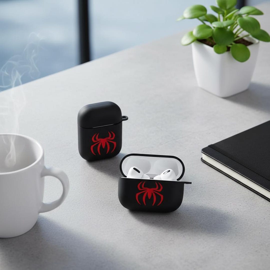 Red Spider Logo Airpods Case | Superhero Airpods Pro Cover | Protective ...