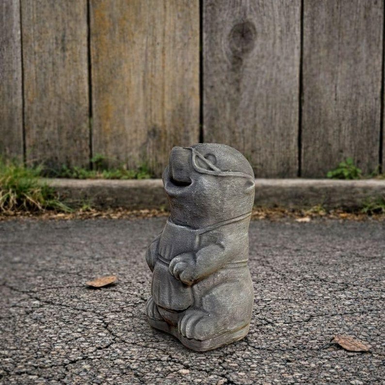 Mother Mole Concrete Mole Statue Garden Mole Sculpture Cement Mole ...