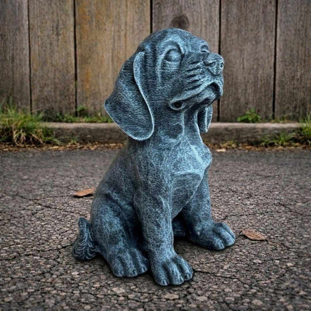 Concrete Beagle Dog Statue Beagle Puppy Stone Sculpture Hound Dog ...