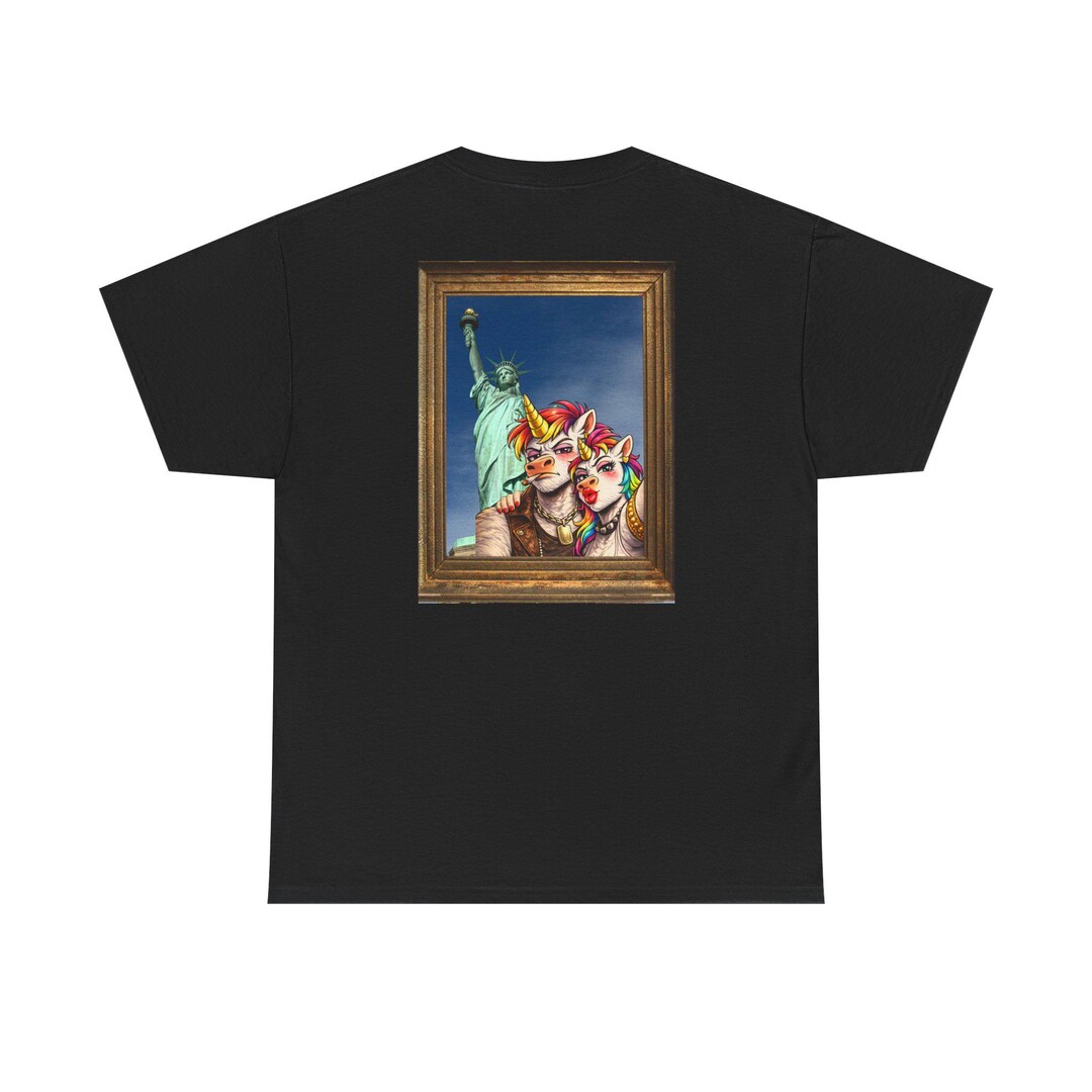PLUS SIZE Funny Unicorn Selfie T-shirt |new York City | Streetwear ...