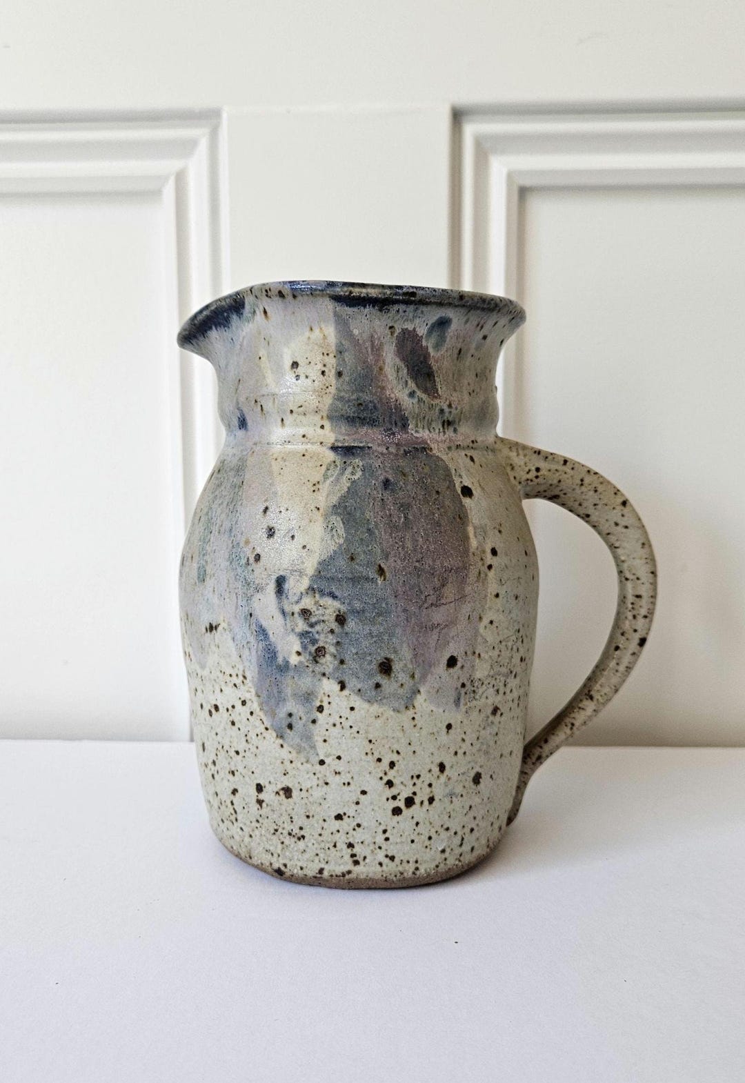 Handmade Speckled Stoneware Pitcher – Rustic Farmhouse Kitchen Decor - Etsy
