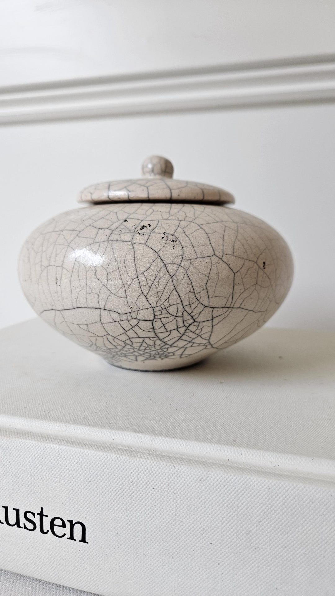 Raku Pottery Jar With Lid – Studio Ceramic – Wabi Sabi Decor - Etsy