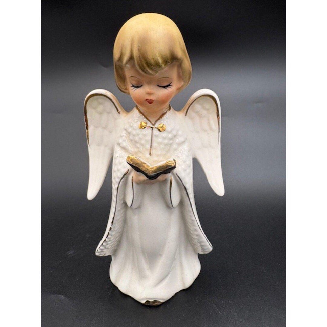 Vintage Norleans Japan Porcelain Angel Figurine Large 50s Christmas - Etsy