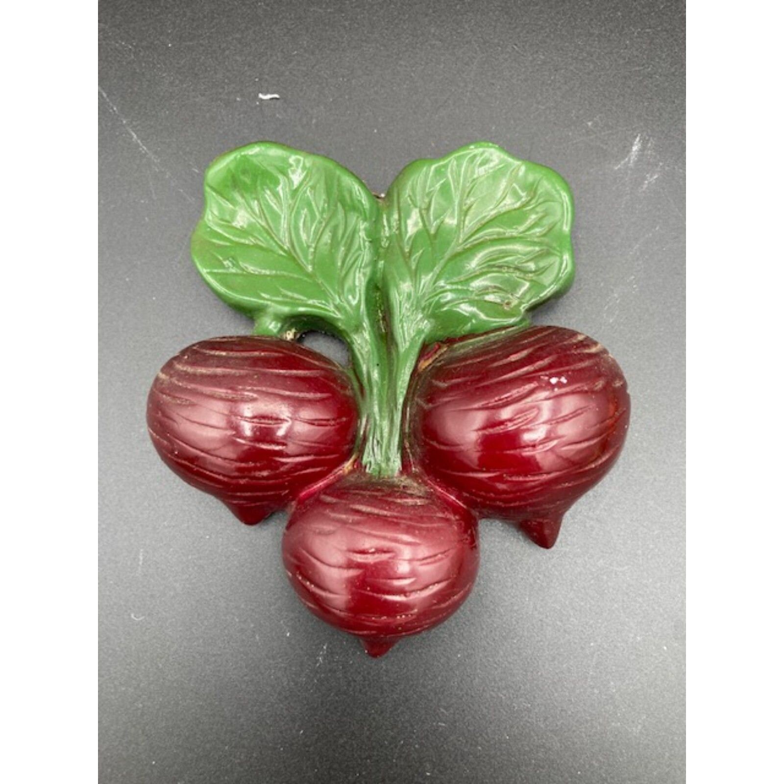 Vintage Kitsch Chalkware Vegetables 50s Kitchen Wall Decor Plaques ...