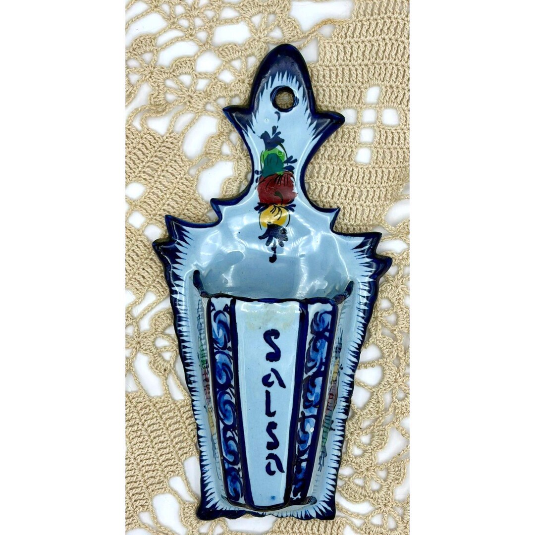 Vintage Portugal "salsa" Wall Pocket Hand Painted - Etsy