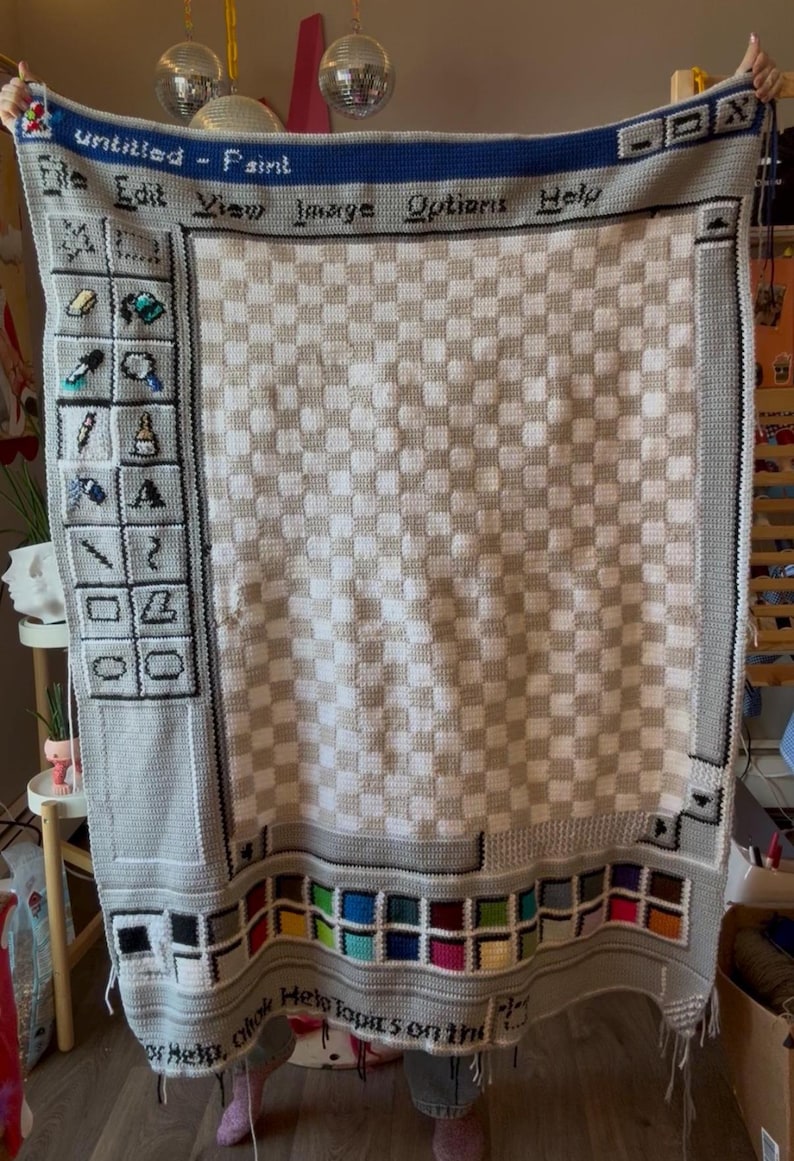 Original MS Paint Tapestry Crochet Pattern Graph - Etsy Australia