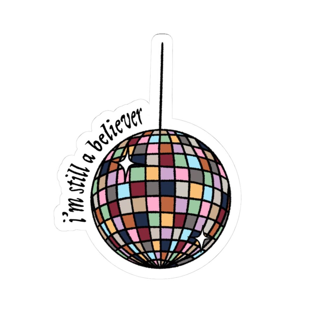 Mirrorball Vinyl Sticker - Etsy