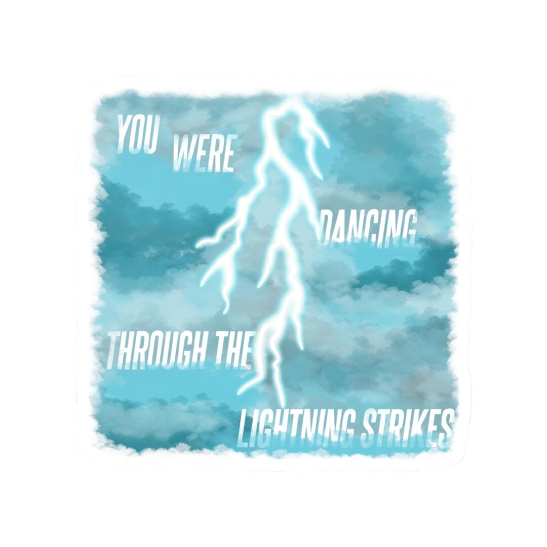 Lightning Strikes Vinyl Sticker - Etsy