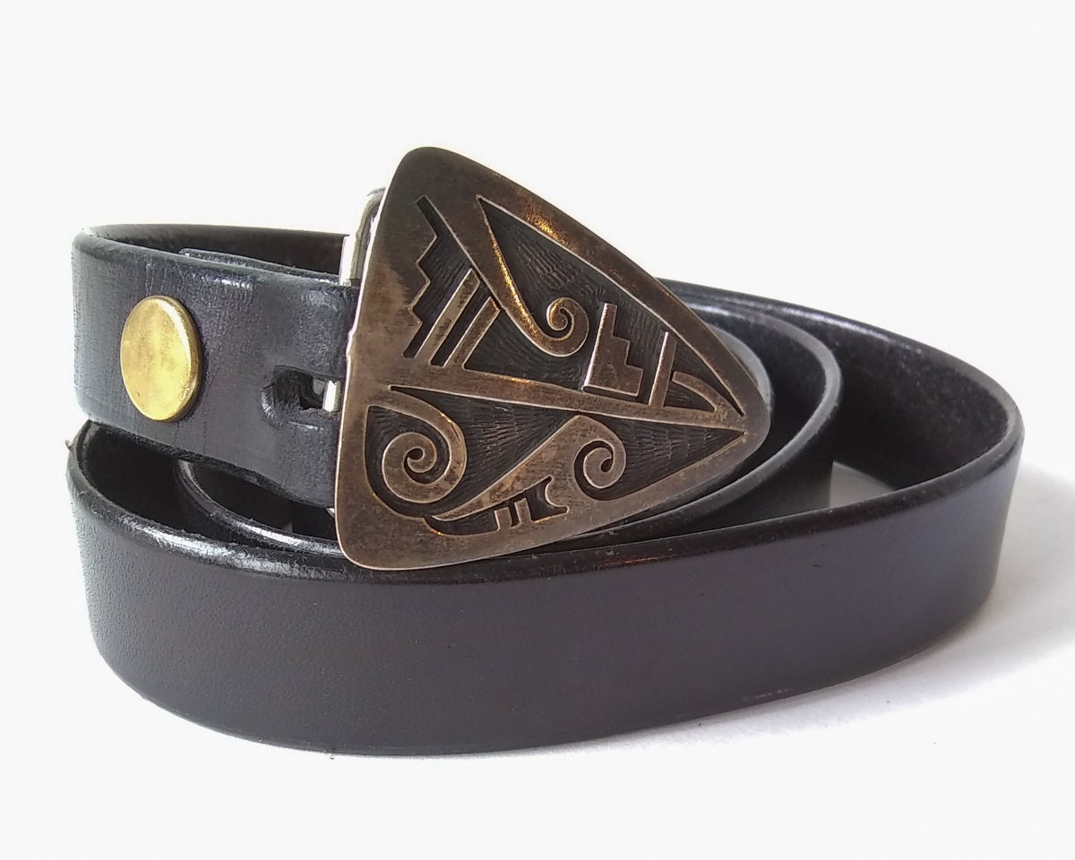 Native American Hopi Belt W/ Sterling Buckle - Etsy Sweden