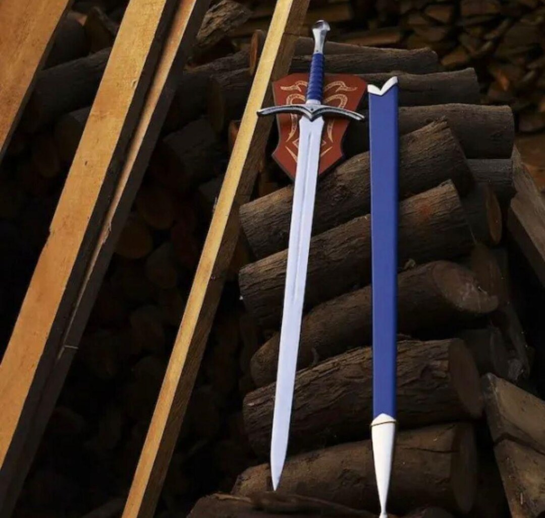 Hand Forged Elven Scout Sword - Etched High Carbon Steel Fantasy Blade ...