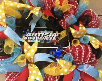Autism wreath | Etsy