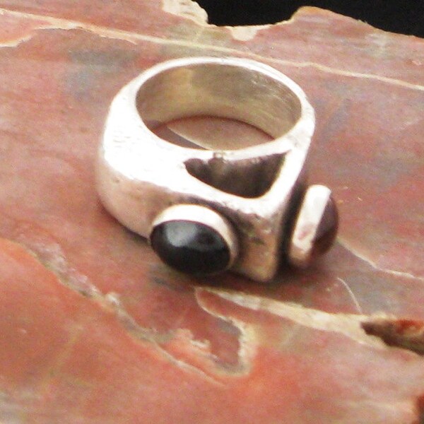 Silver Cast Ring - Etsy