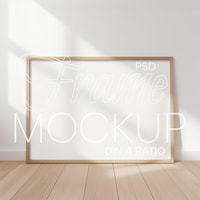 5x7 Horizontal Mockup Frame Template for Art Display | Contemporary ...
