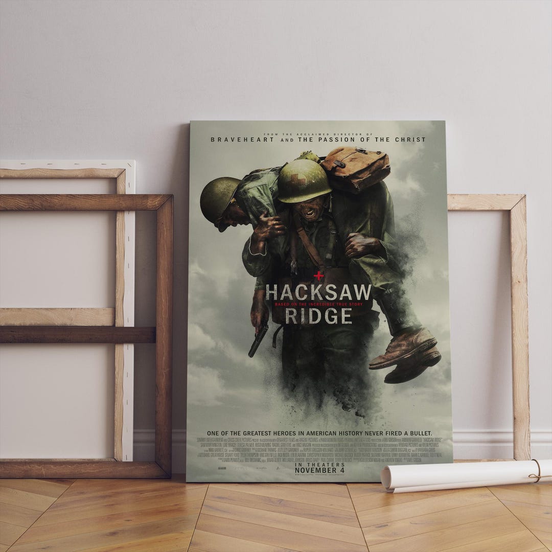 Hacksaw Ridge Poster: War Movie Wall Art, Film Decor - Etsy