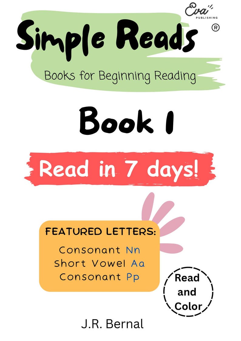 Phonics Early Reader Books: ESL Literacy Pack (digital Download, 12 ...