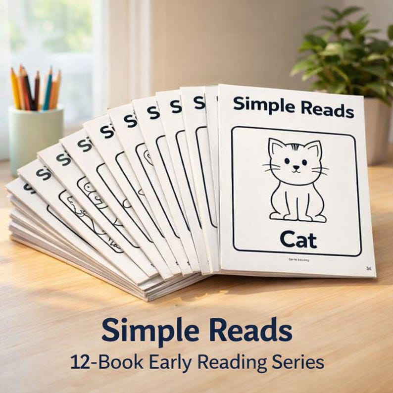 Phonics Early Reader Books: ESL Literacy Pack (digital Download, 12 ...