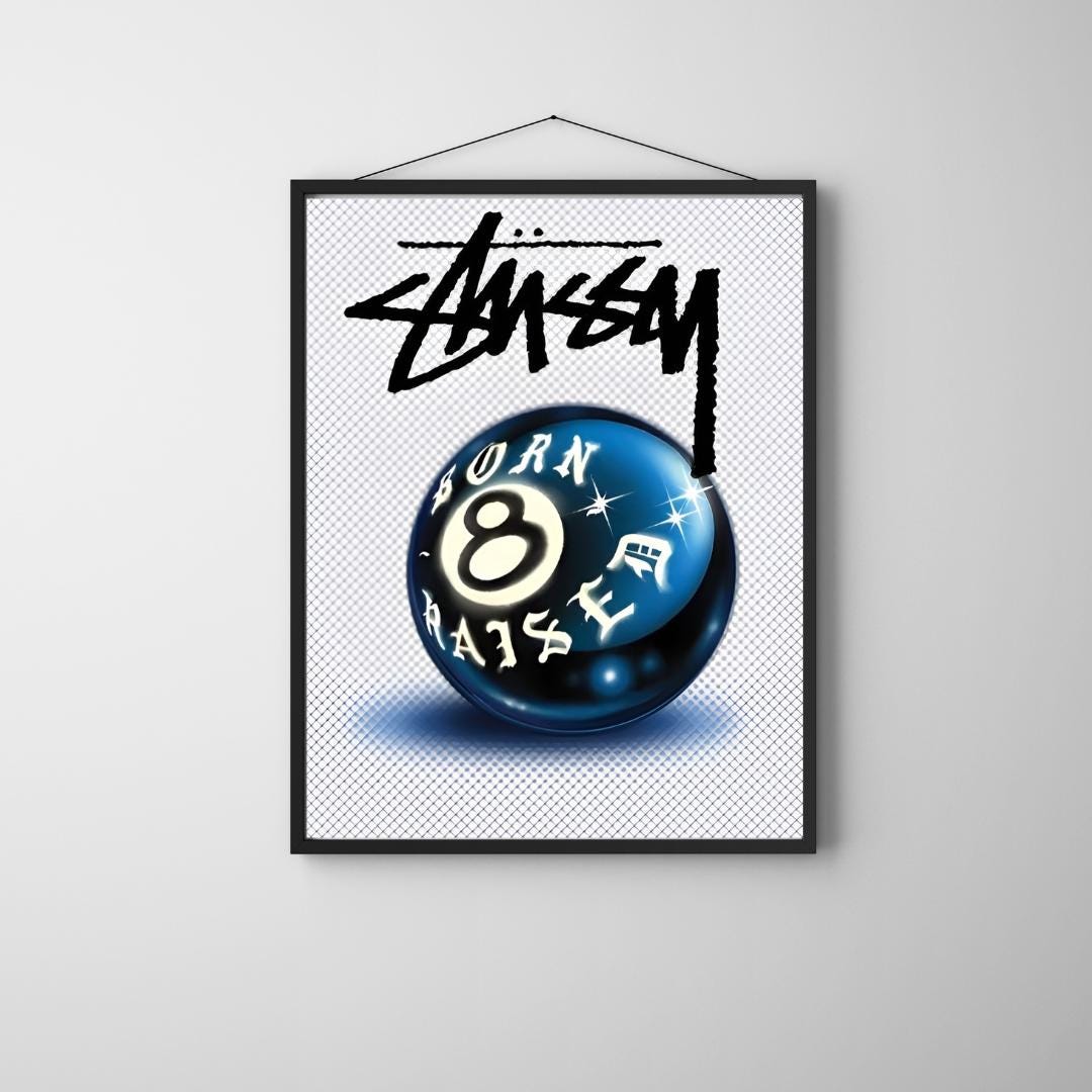 Retro 8 Ball Art Print, Trendy Dorm Decor (digital Download) - Etsy