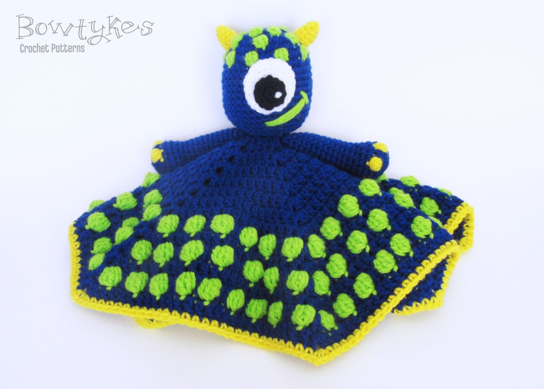 Monster Lovey CROCHET PATTERN Instant Download - Blankey, Blankie ...