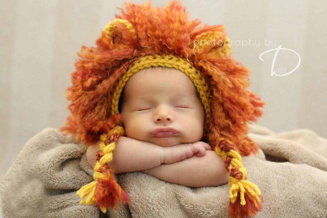 Lion Mane Bonnet CROCHET PATTERN Instant Download Hat Beanie - Etsy