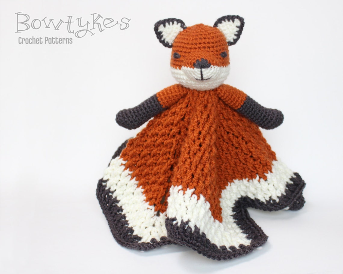 Foxy Fox Lovey CROCHET PATTERN Instant Download Blankey - Etsy