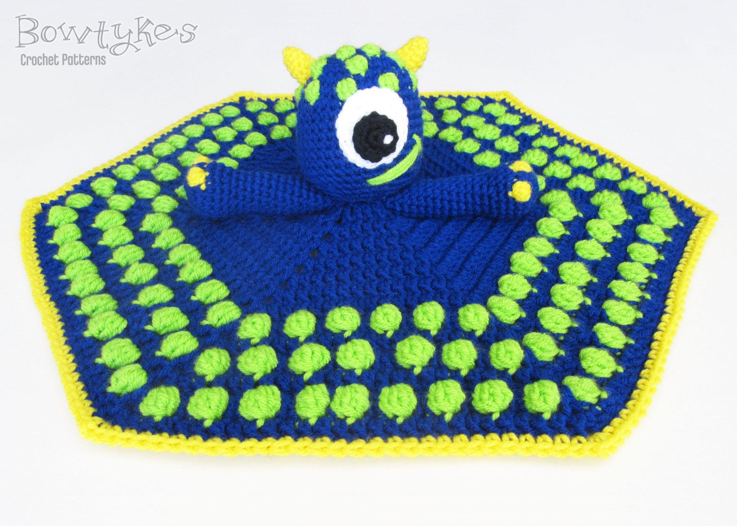 Monster Lovey CROCHET PATTERN Instant Download - Blankey, Blankie ...