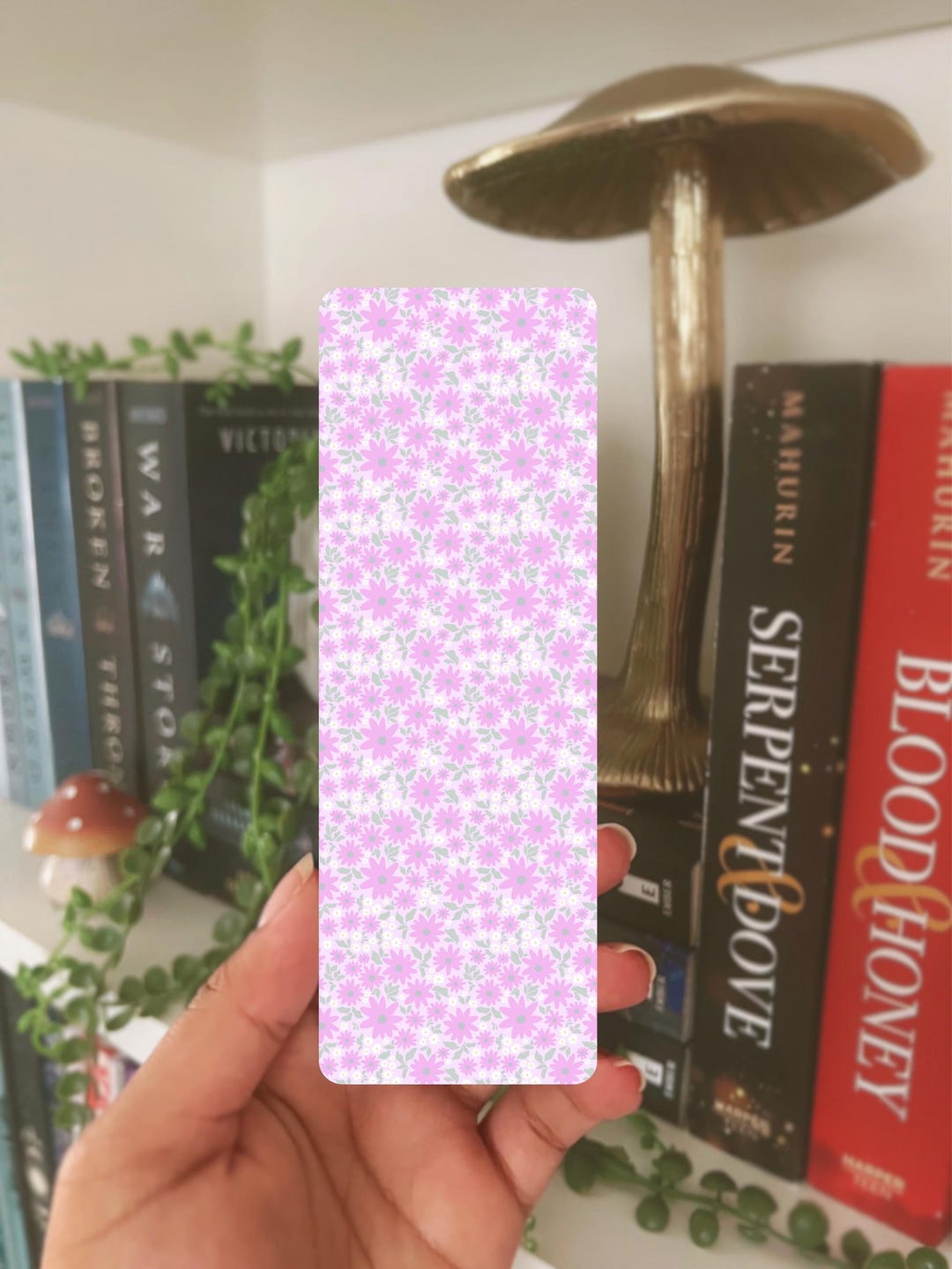 Purple Retro Daisy Bookmark, Flowers, Florals, Gifts for Readers ...