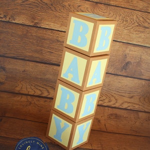 5 Inch Baby Block Decoration Boxes Rustic Natural Kraft Brown | Etsy