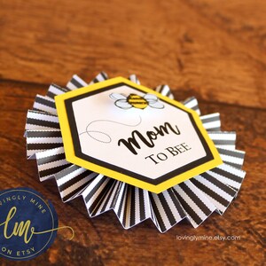 Name Tags/corsages - Bumble Bee Yellow, Black & White Stripes Cardstock ...